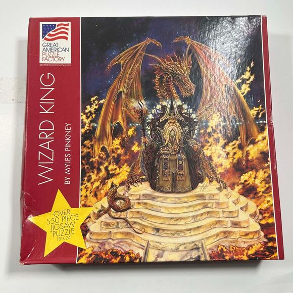 Great American Puzzle Factory | Games | Wizard King 55 Piece Jigsaw ...